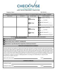 VA Form 29-0309 Download Fillable PDF or Fill Online Direct Deposit ...