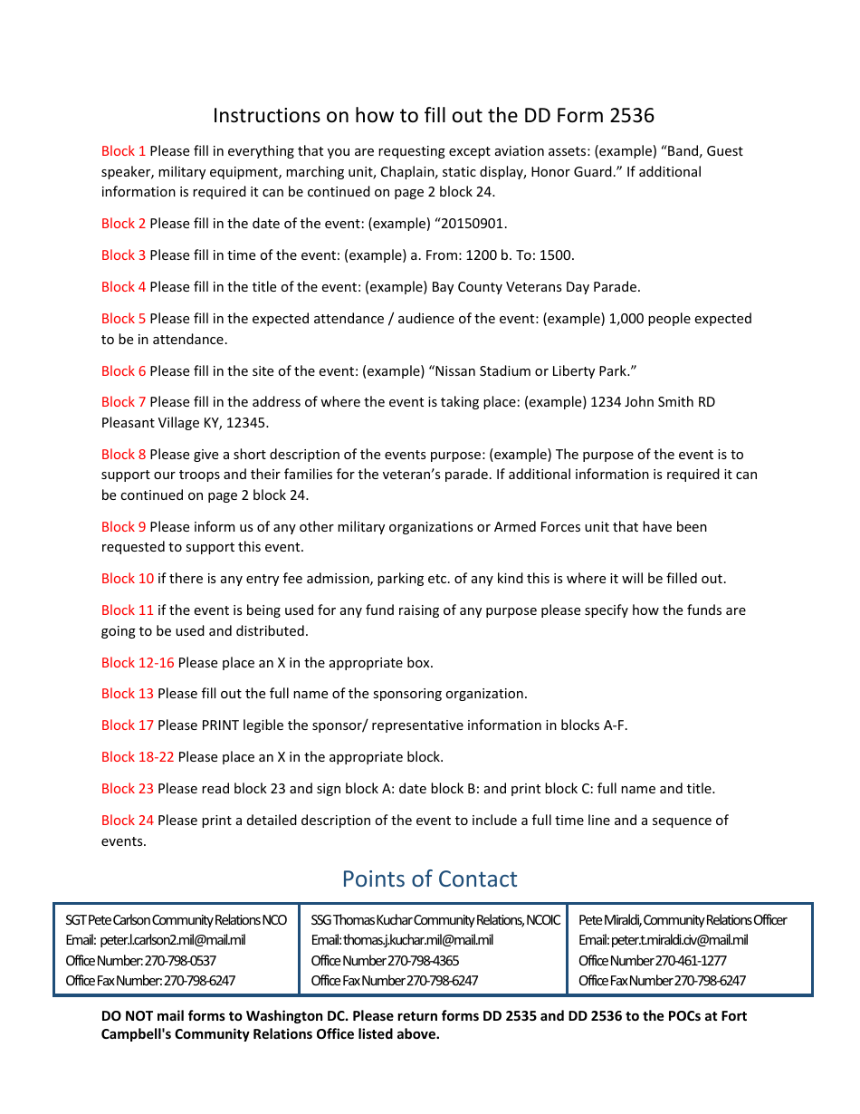 Download Instructions for DD Form 2536 Request for Armed Forces ...