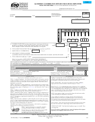 Form DE-9423 Download Fillable PDF or Fill Online Quarterly ...