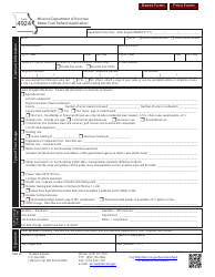Form 4923 - Fill Out, Sign Online and Download Fillable PDF, Missouri ...