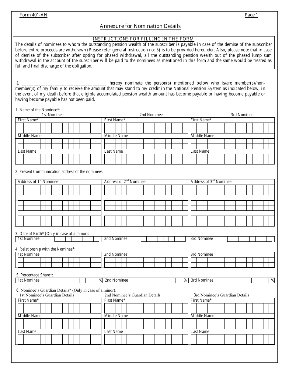 Form 401-an - Fill Out, Sign Online and Download Printable PDF, Haryana ...