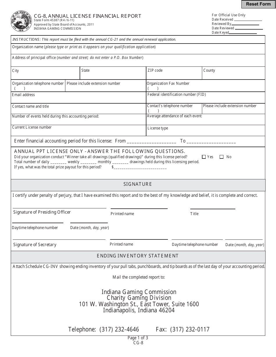 State Form 45387 - Fill Out, Sign Online and Download Fillable PDF ...