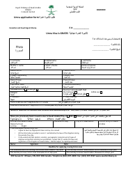 City of Ottawa, Ontario Canada Saudi Arabia Umra Visa Application Form ...