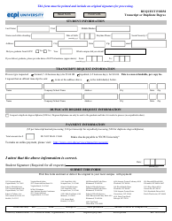 Virginia Transcript of Duplicate Degree Request Form - Ecpi University ...
