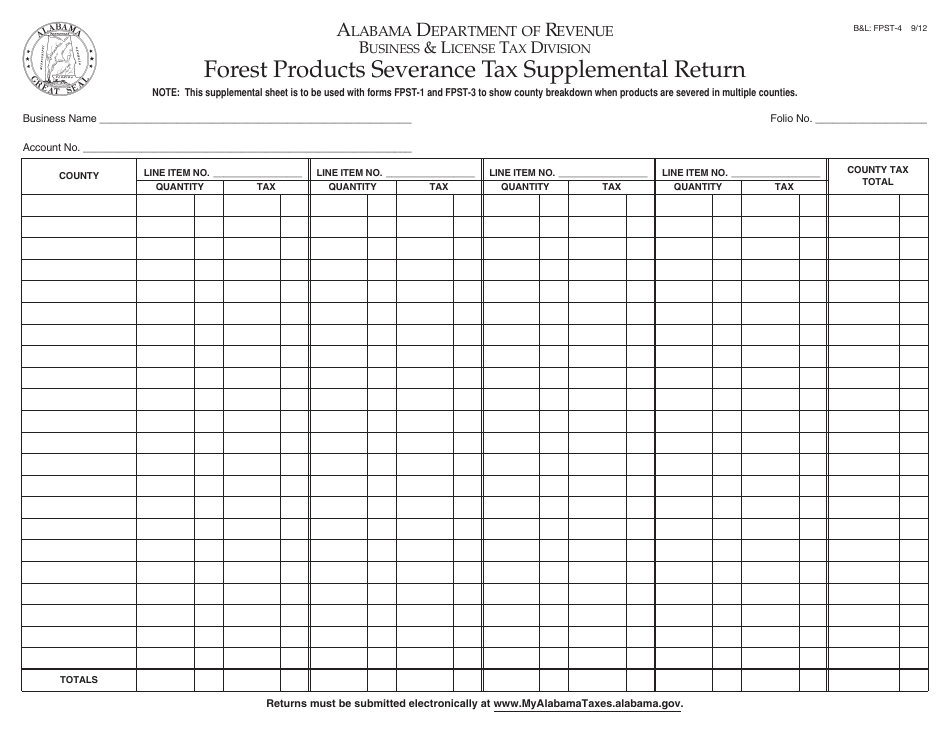 Form B&L: FPST-4 - Fill Out, Sign Online and Download Printable PDF ...