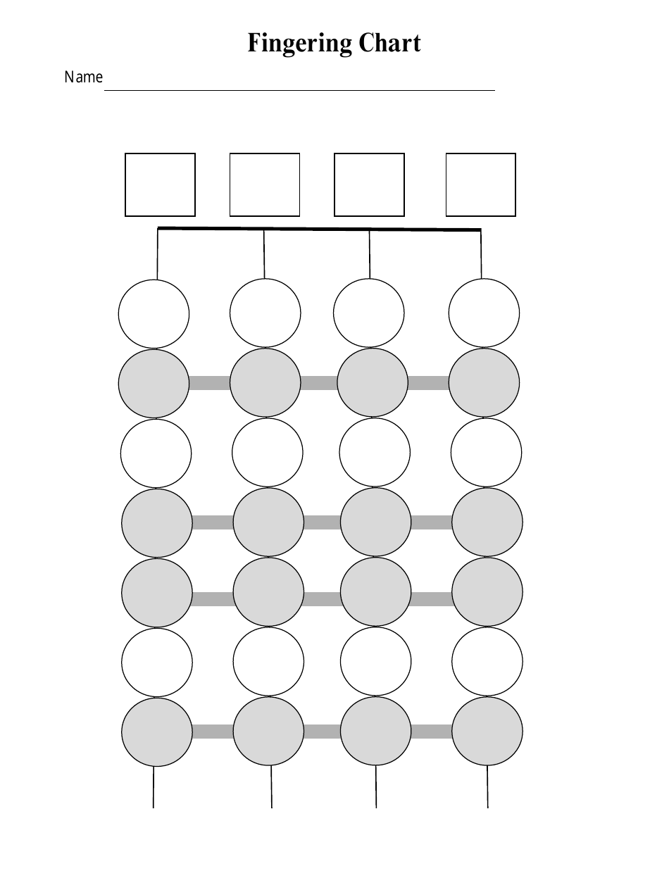 Blank Fingering Chart Download Printable PDF | Templateroller